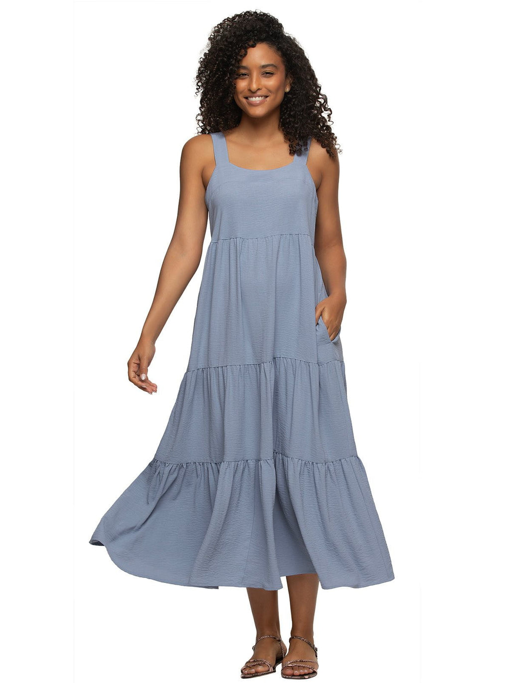 Cruise Tiered Maxi Sundress – Felina