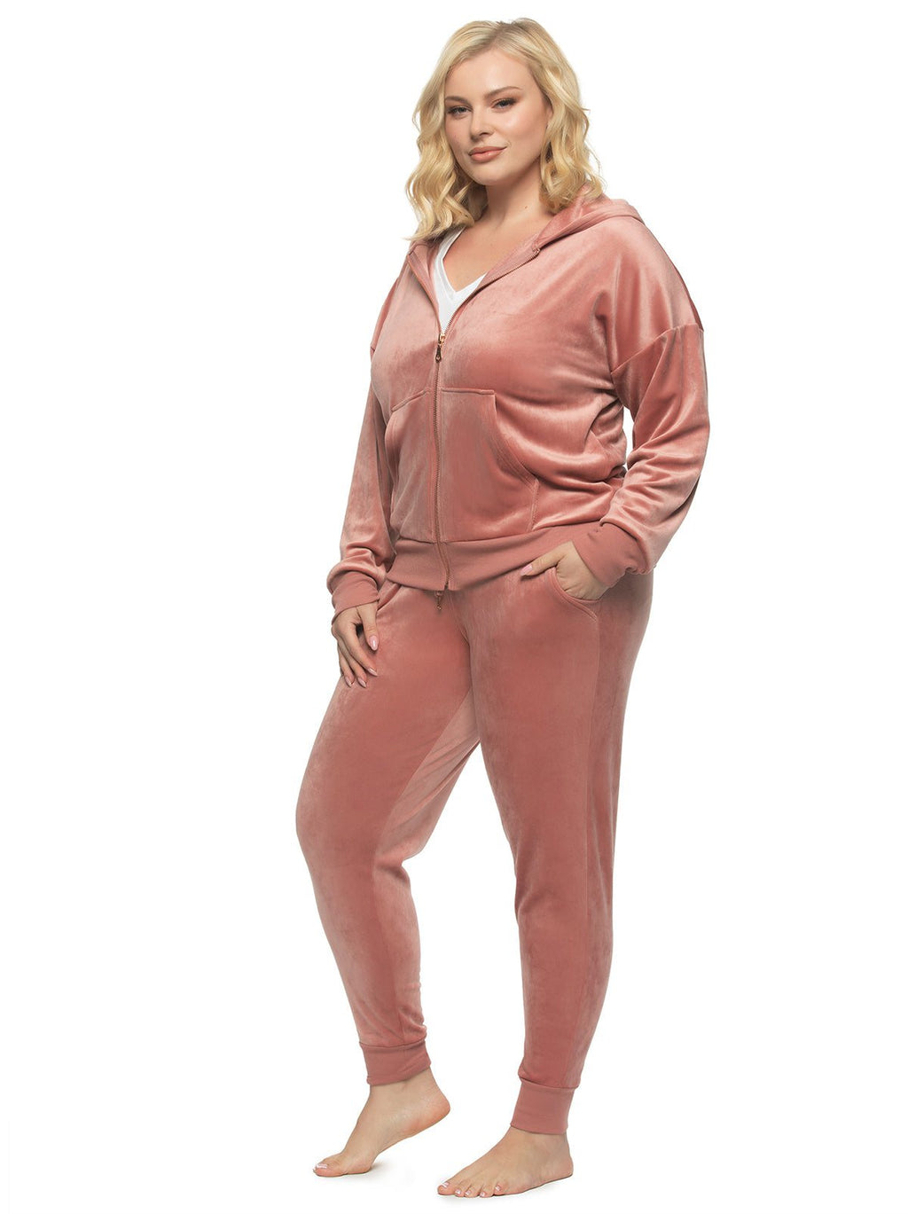 Luxe Velour Zip Hoodie Set – Felina